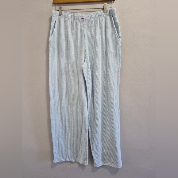 Born | Intimates & Sleepwear | Born Striped Ribbed Blue Wide Leg ...